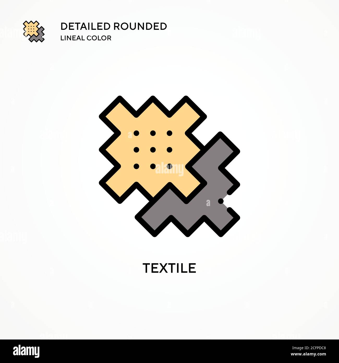 Textile vector icon. Modern vector illustration concepts. Easy to edit ...