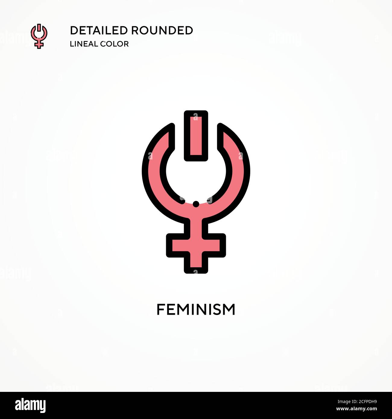 Feminism vector icon. Modern vector illustration concepts. Easy to edit ...