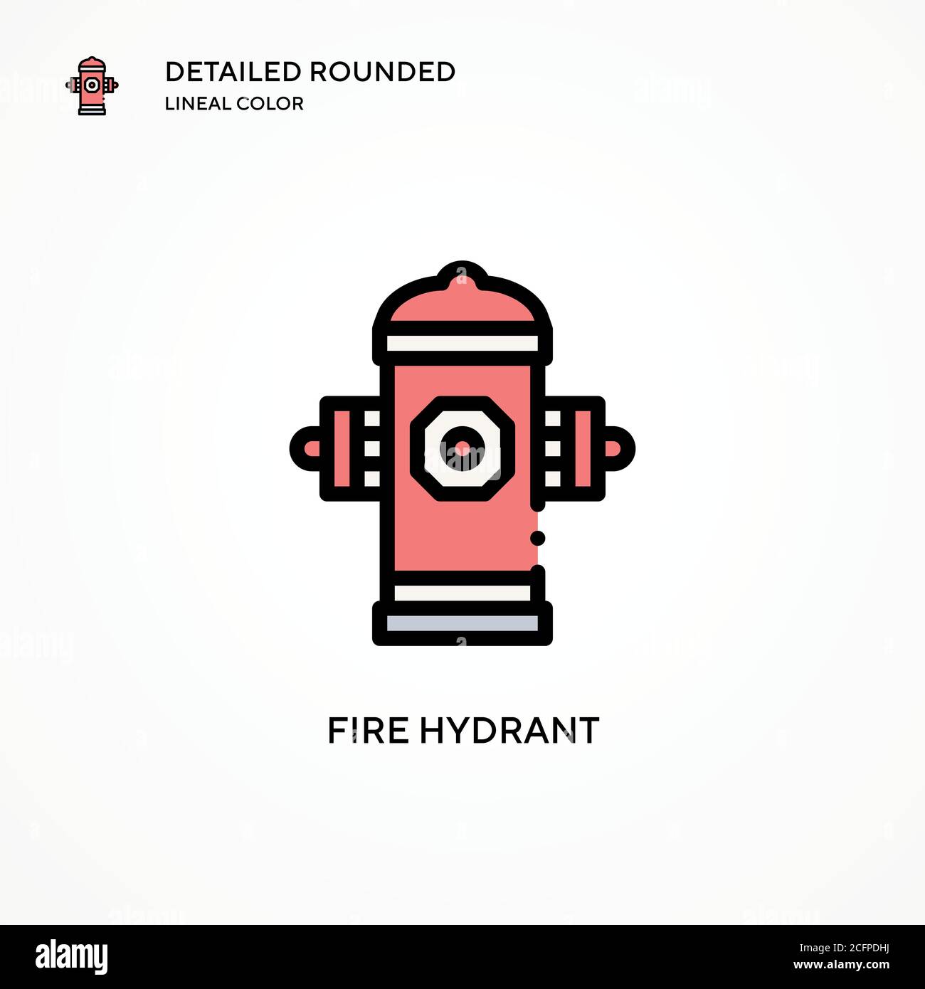 Fire hydrant vector icon. Modern vector illustration concepts. Easy to ...