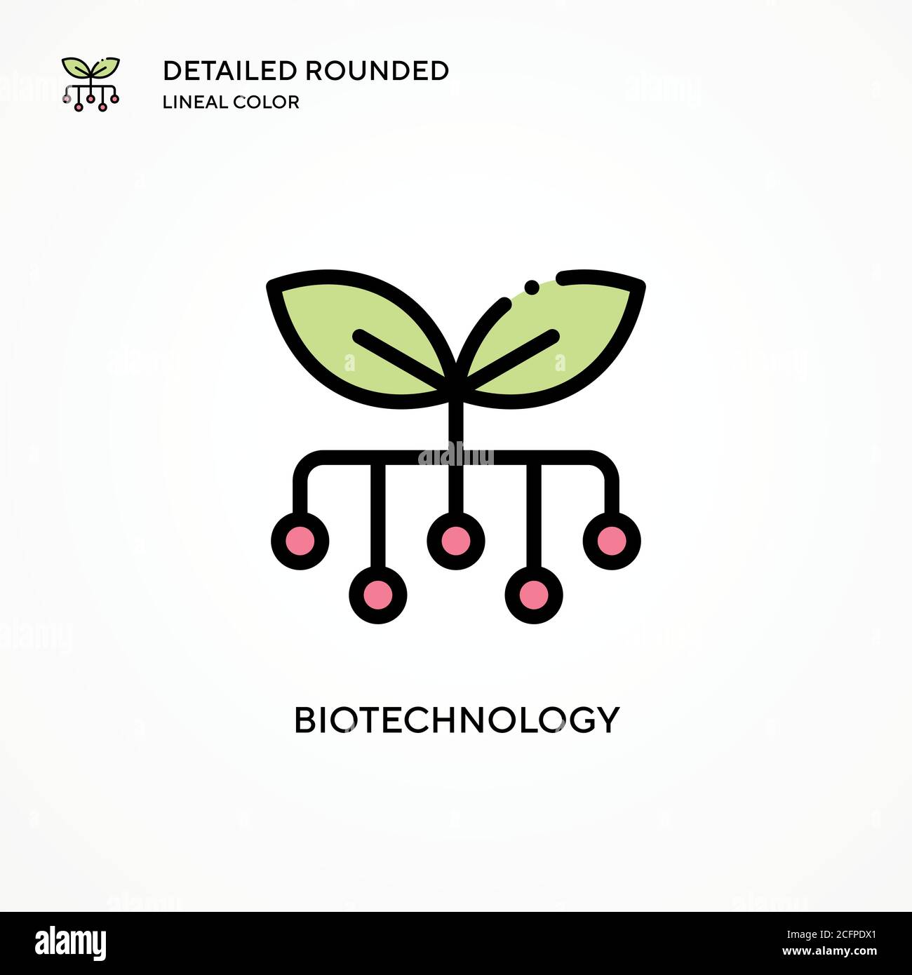 Biotechnology vector icon. Modern vector illustration concepts. Easy to ...