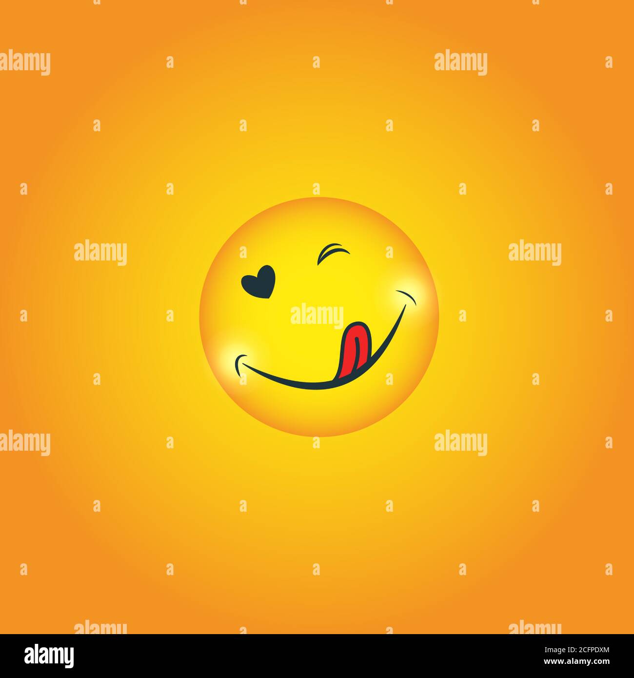 Yummy icon. Hungry smiling face with mouth and tongue emoji. Delicious ...