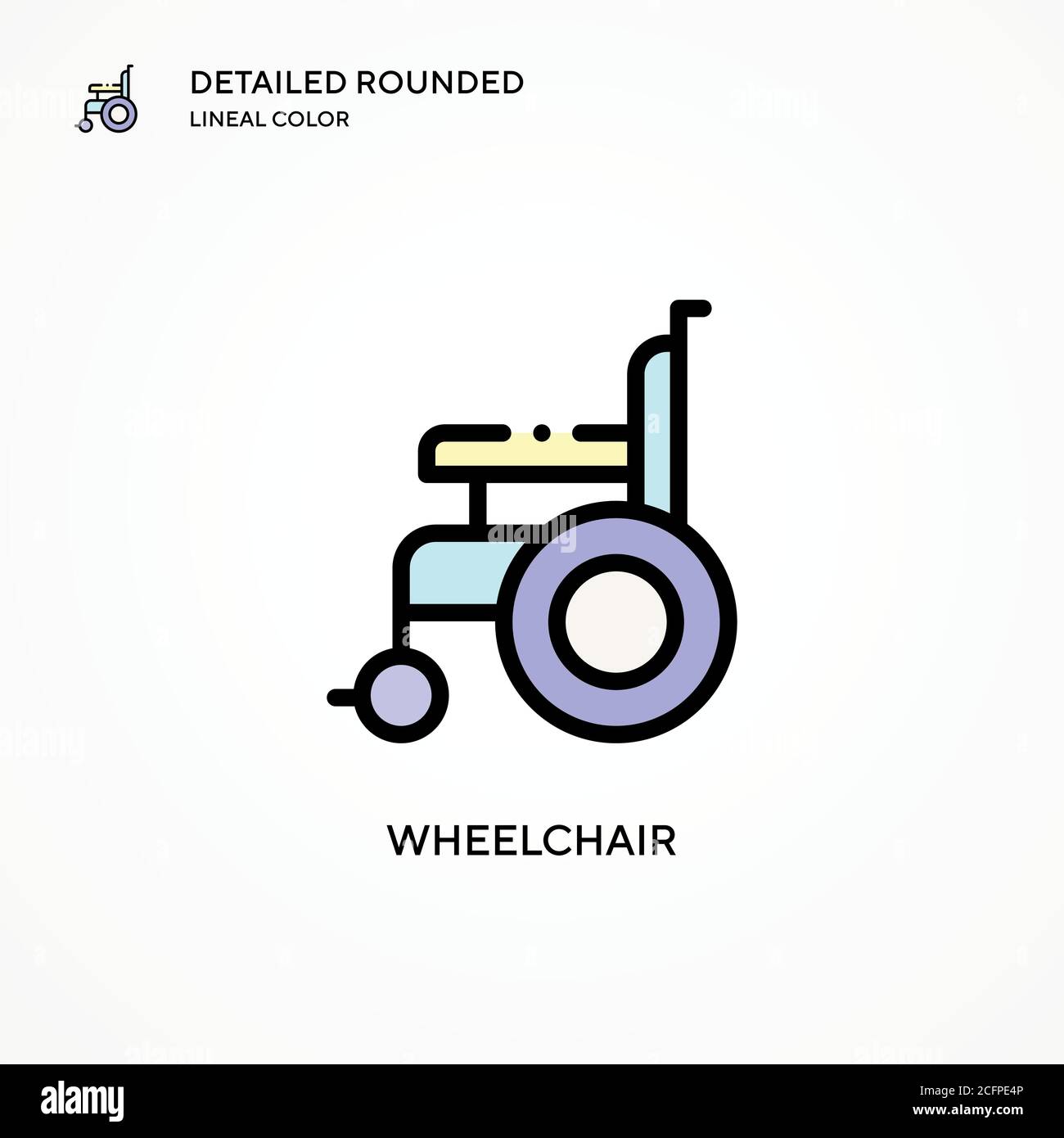 Wheelchair vector icon. Modern vector illustration concepts. Easy to ...