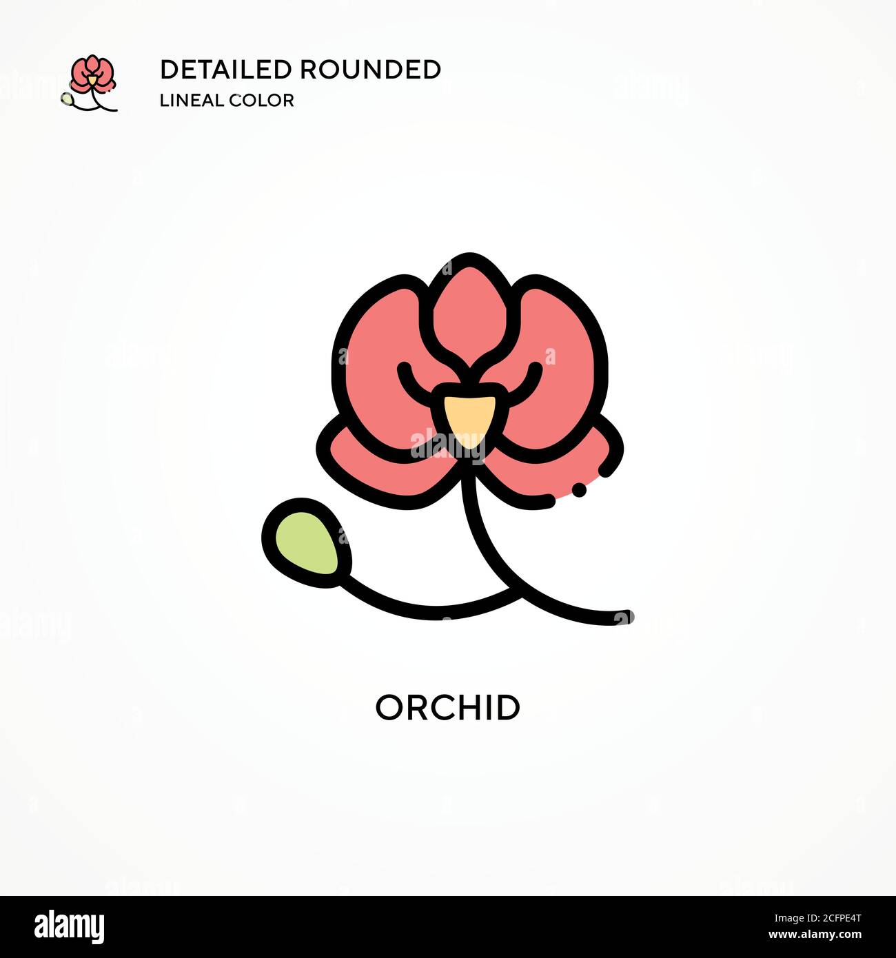 Orchid vector icon. Modern vector illustration concepts. Easy to edit ...