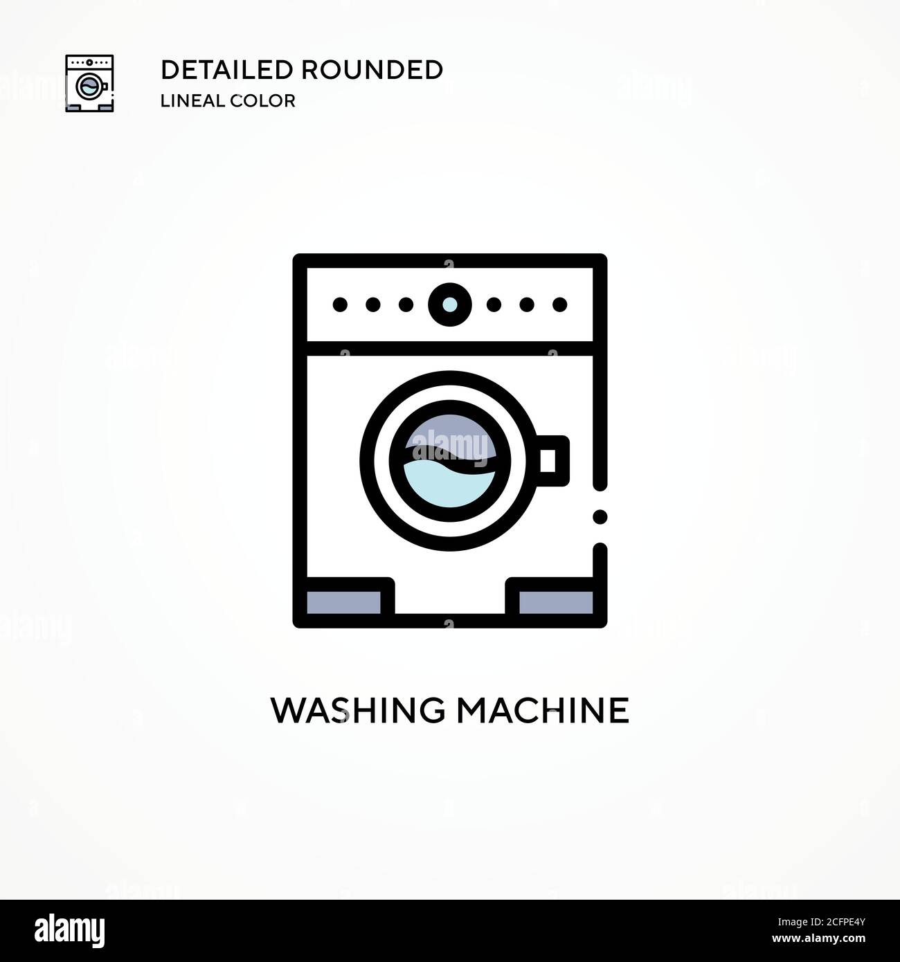 Washing machine vector icon. Modern vector illustration concepts. Easy ...