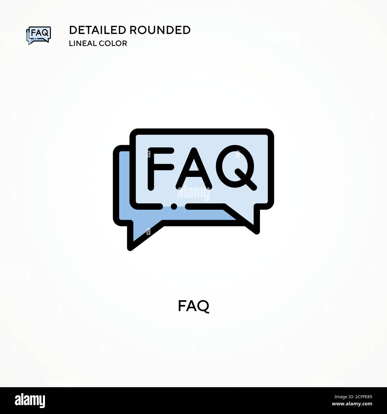 Faq vector icon. Modern vector illustration concepts. Easy to edit and ...