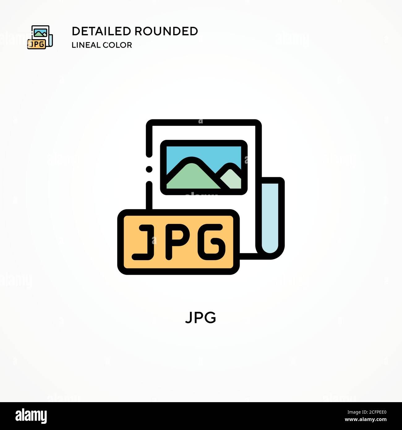 Jpg vector icon. Modern vector illustration concepts. Easy to edit and ...