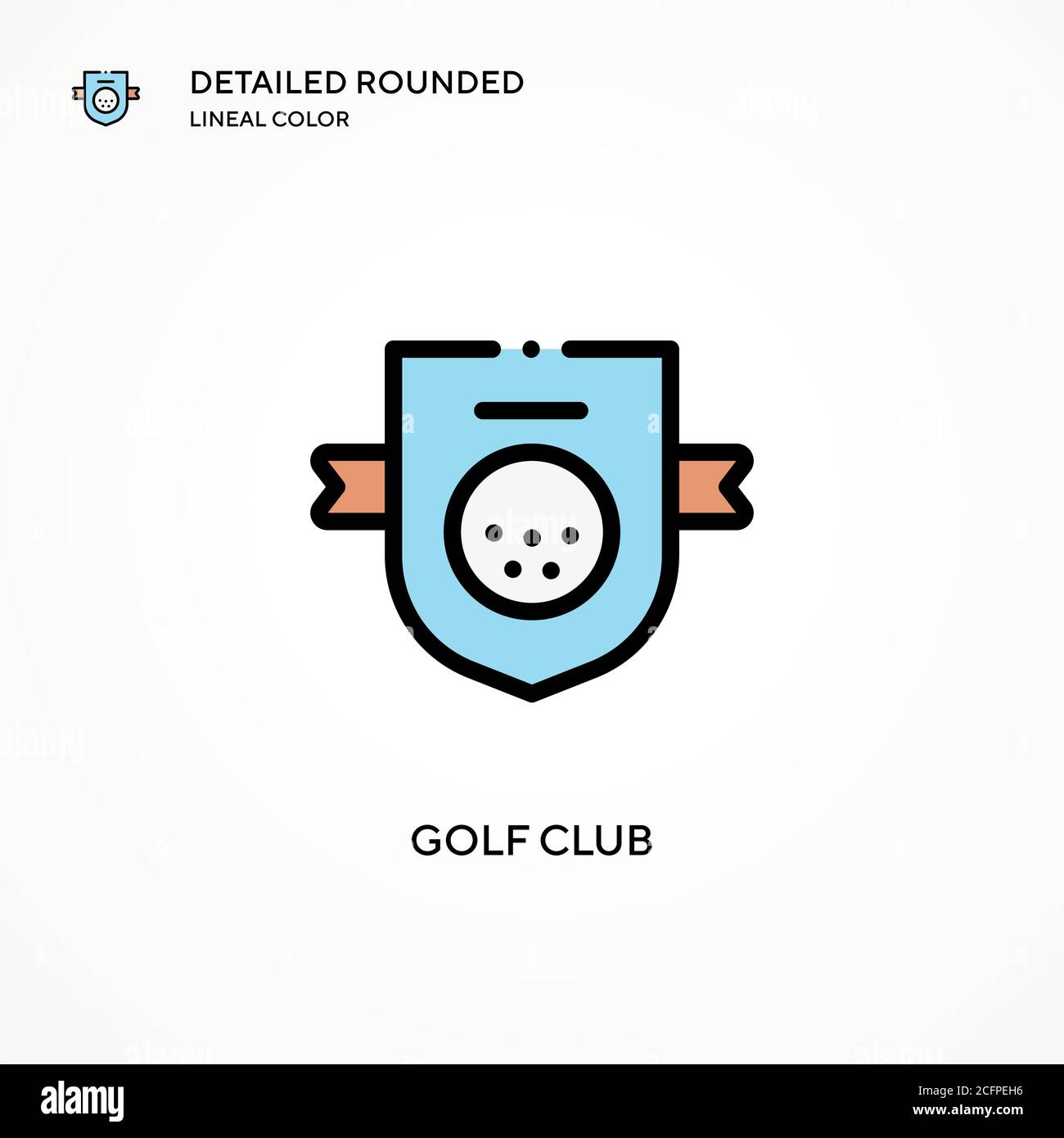 Golf club vector icon. Modern vector illustration concepts. Easy to ...
