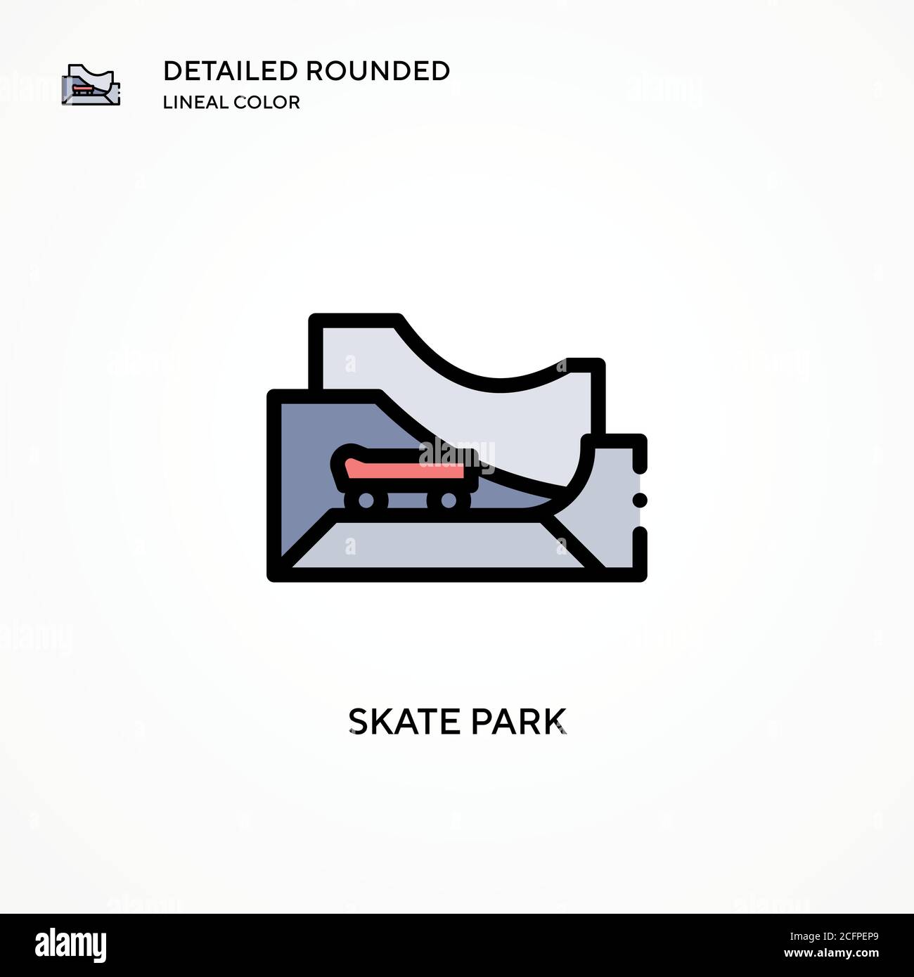 Skate park vector icon. Modern vector illustration concepts. Easy to ...