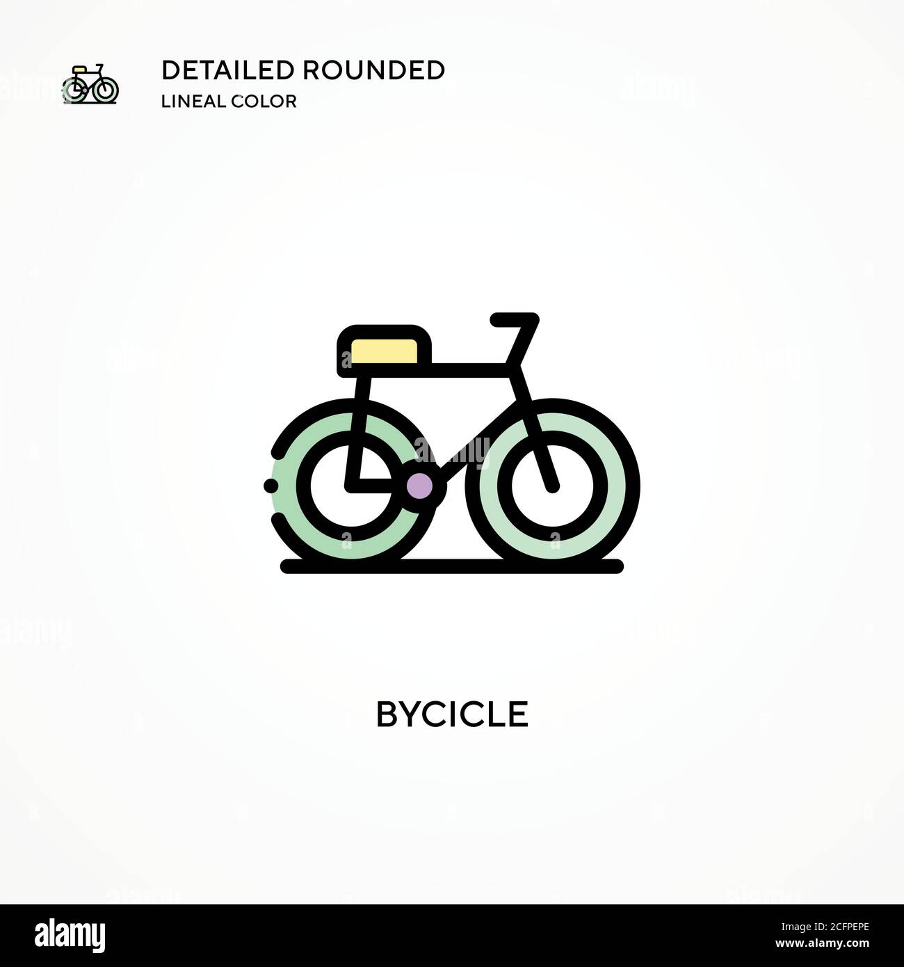 Bycicle vector icon. Modern vector illustration concepts. Easy to edit ...