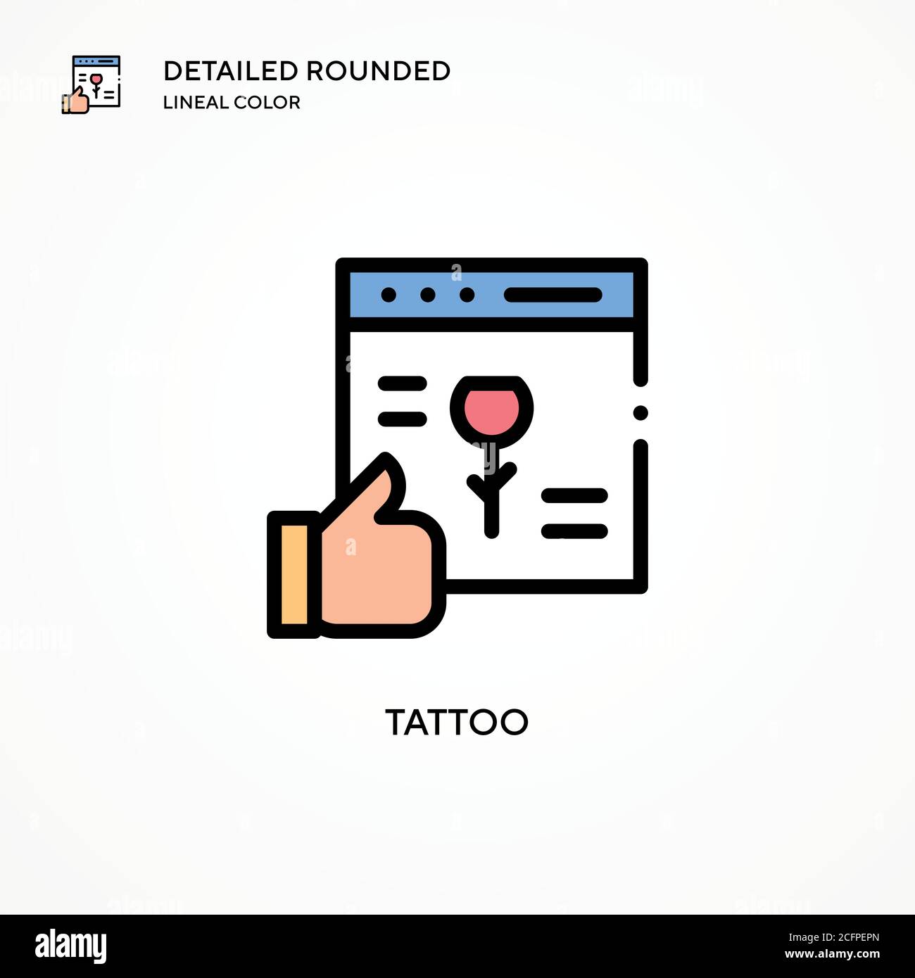 Tattoo vector icon. Modern vector illustration concepts. Easy to edit ...
