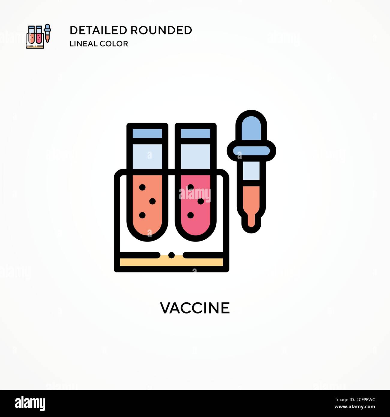 Vaccine vector icon. Modern vector illustration concepts. Easy to edit ...