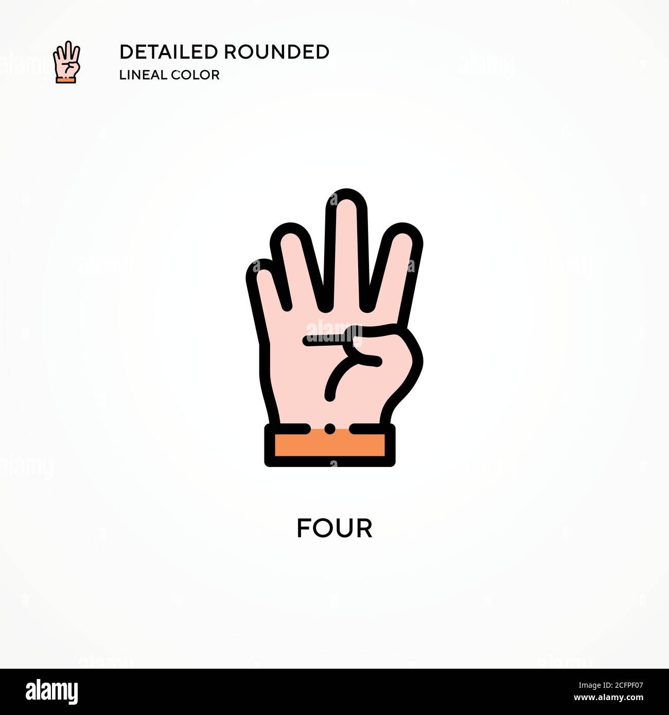 Four vector icon. Modern vector illustration concepts. Easy to edit and ...