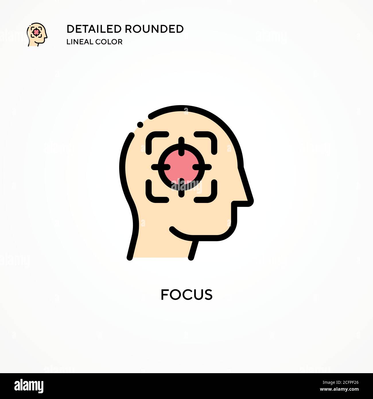 Focus vector icon. Modern vector illustration concepts. Easy to edit ...