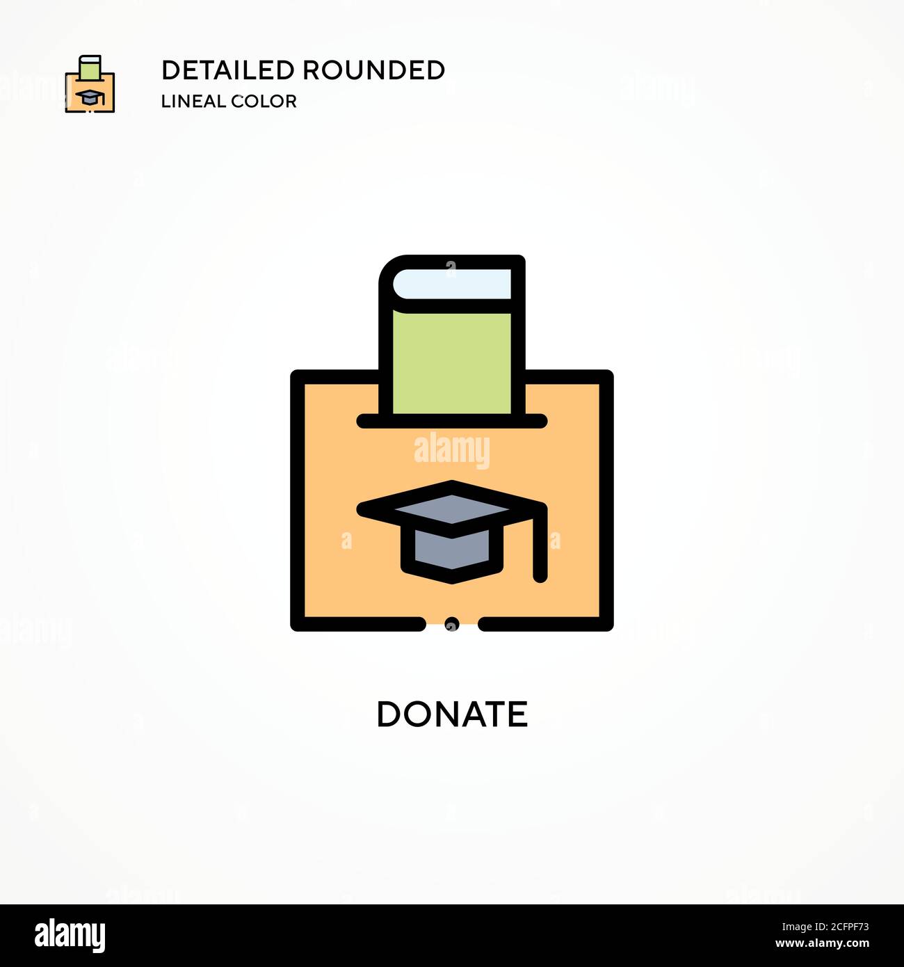 Donate vector icon. Modern vector illustration concepts. Easy to edit ...