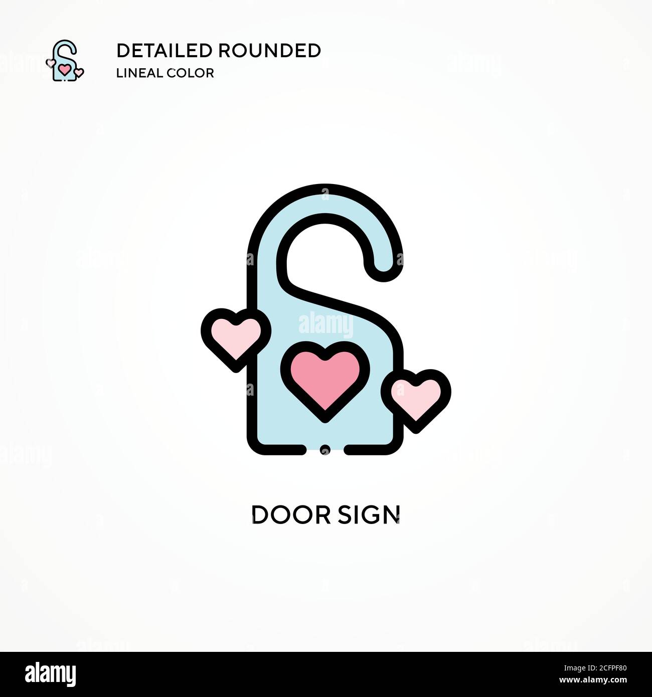 Door sign vector icon. Modern vector illustration concepts. Easy to ...