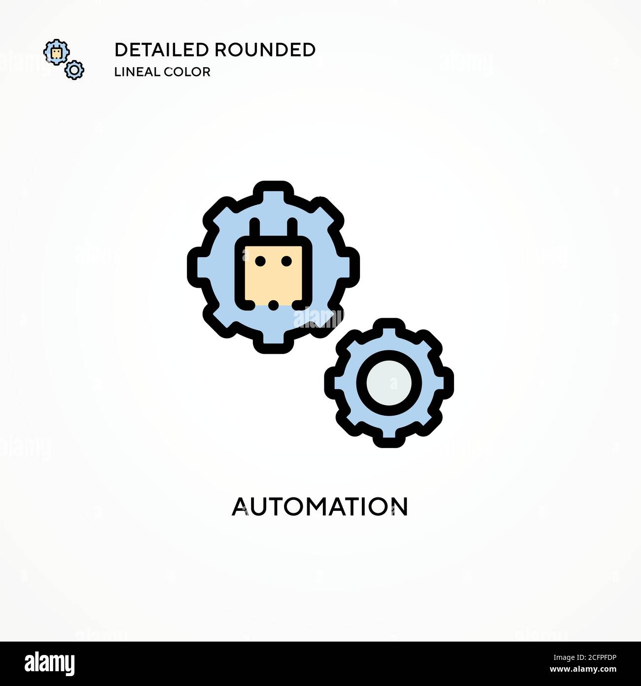 Automation vector icon. Modern vector illustration concepts. Easy to ...