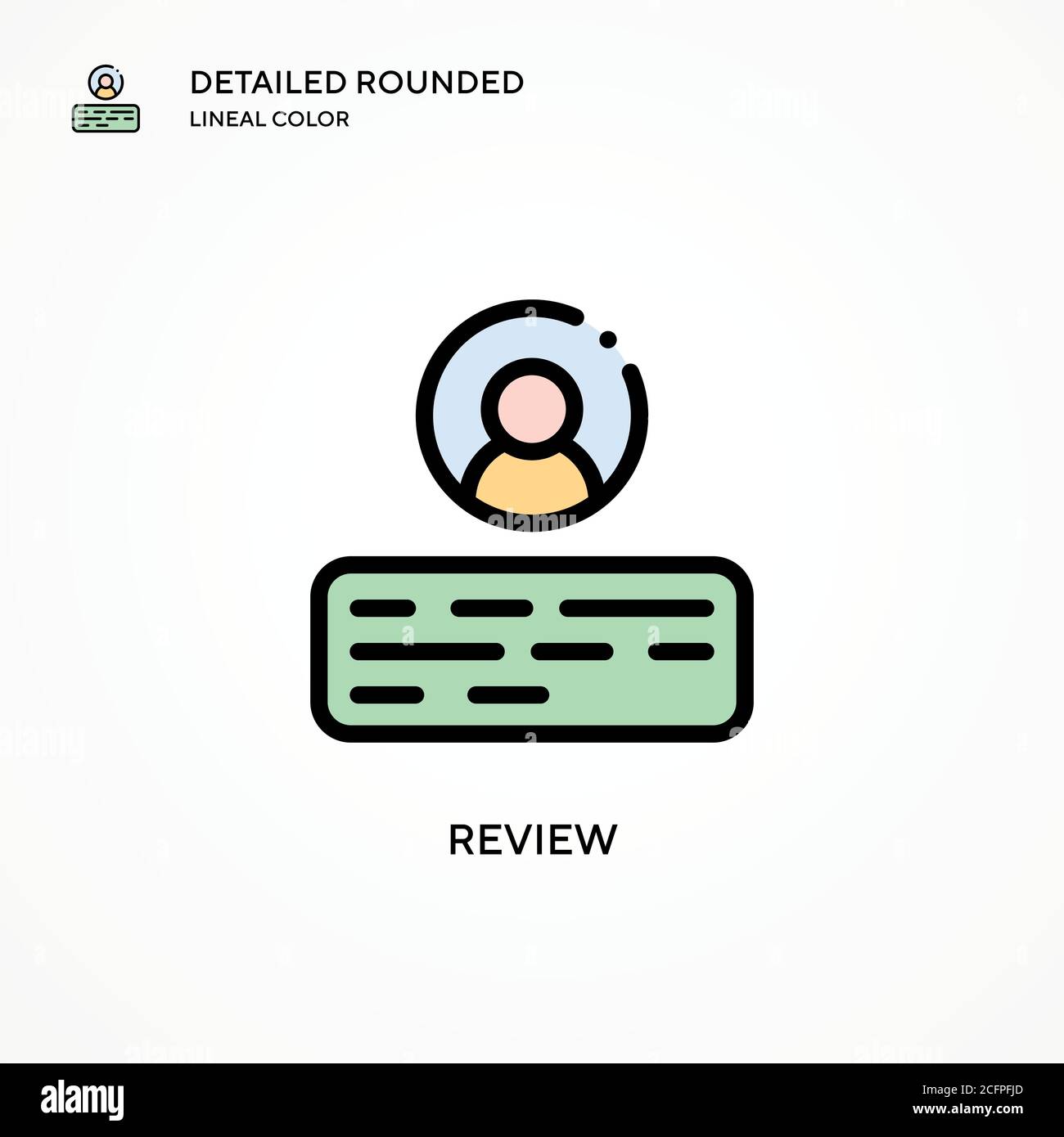 Review vector icon. Modern vector illustration concepts. Easy to edit ...