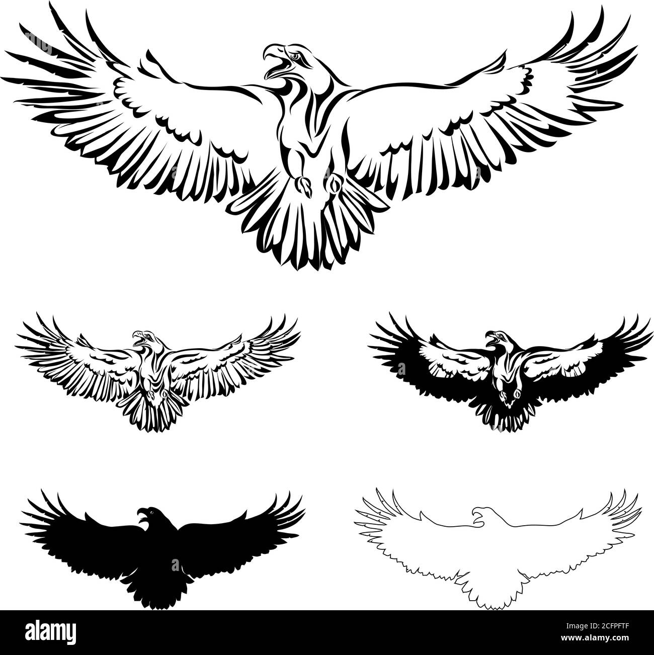 The lying eagle Stock Vector Images - Alamy