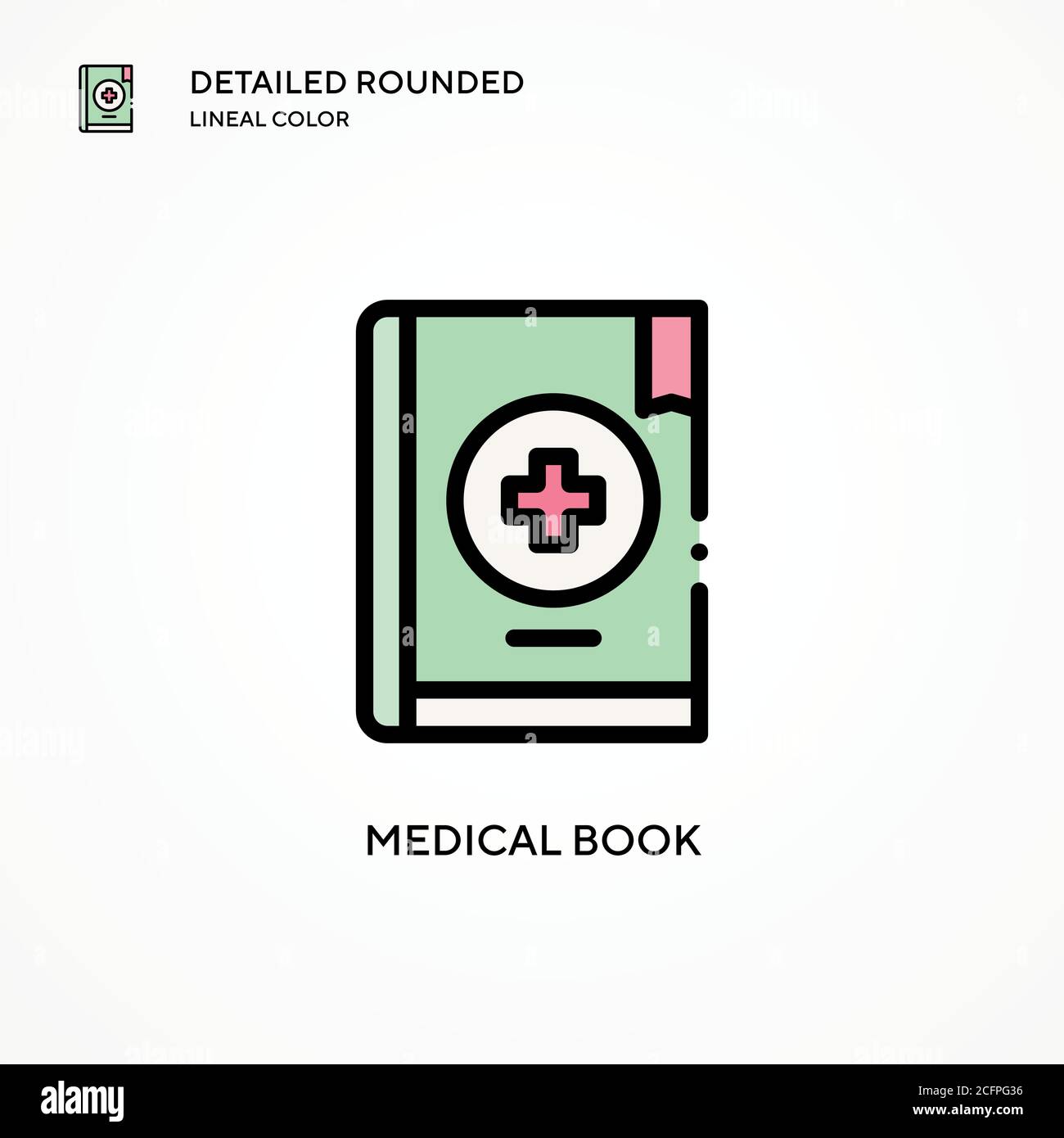 Medical book vector icon. Modern vector illustration concepts. Easy to ...
