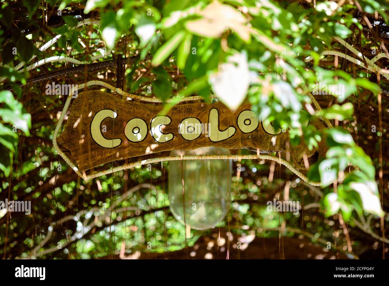 Boracay, Philippines - Jan 20, 2020: Wooden sign with the inscription ...
