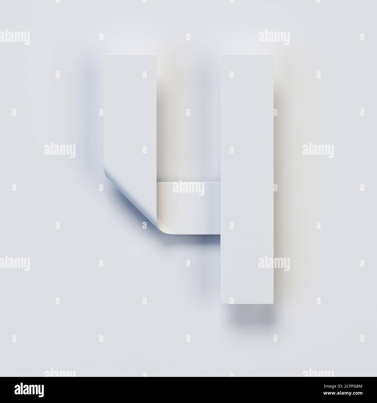 3d rendering four character number hi-res stock photography and images - Alamy