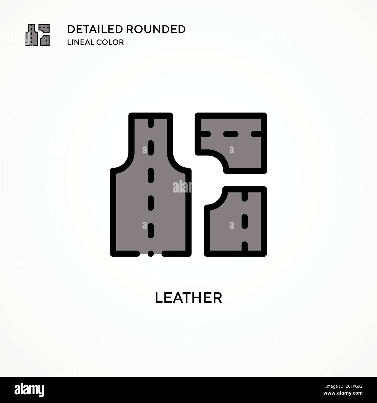 Leather vector icon. Modern vector illustration concepts. Easy to edit ...