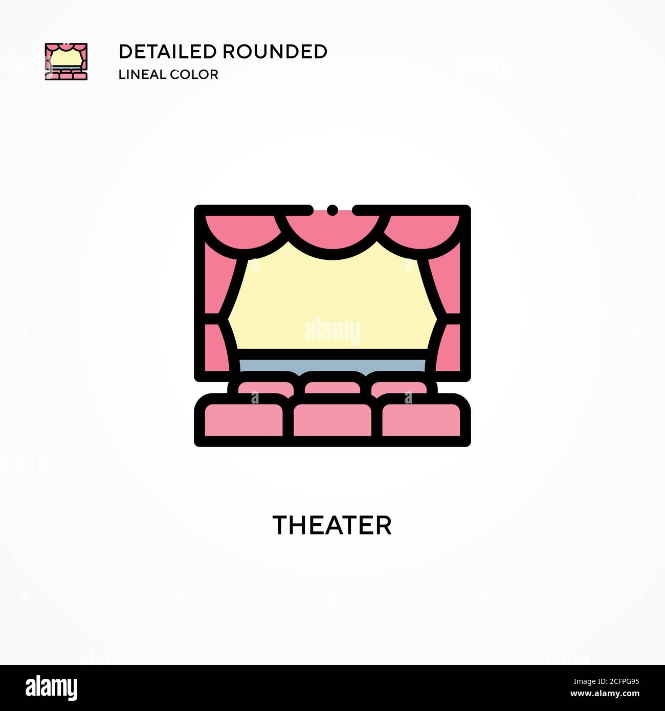 Theater vector icon. Modern vector illustration concepts. Easy to edit ...