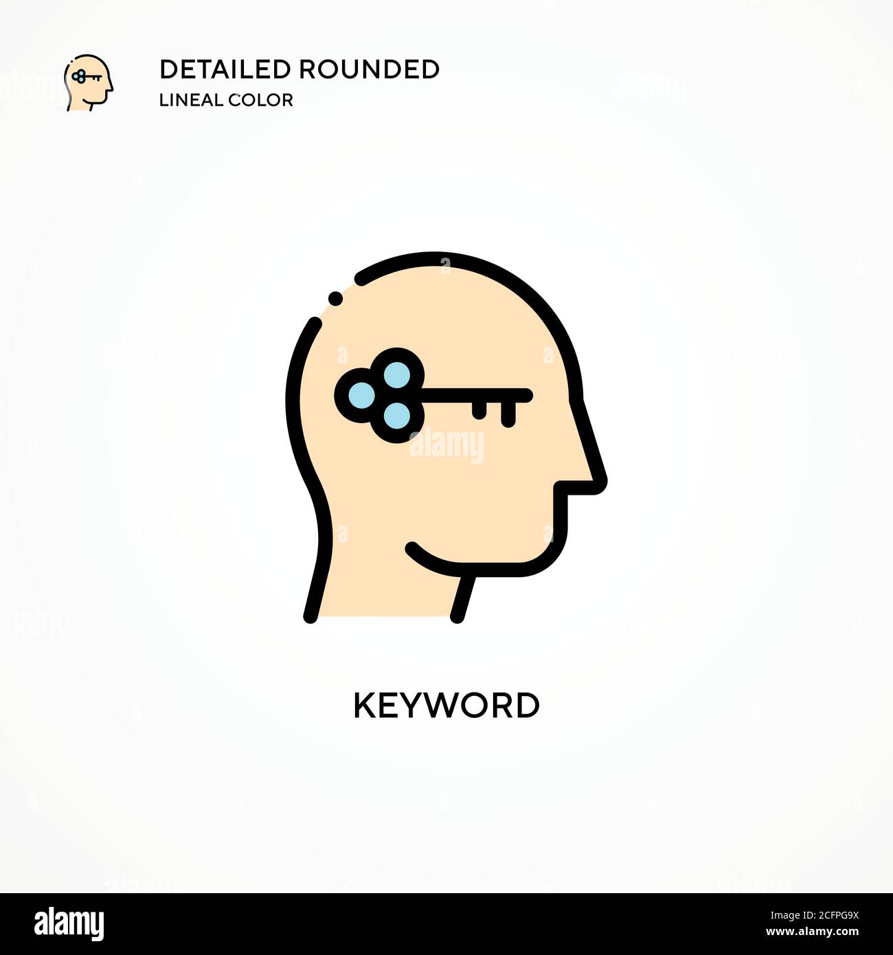 Keyword vector icon. Modern vector illustration concepts. Easy to edit ...