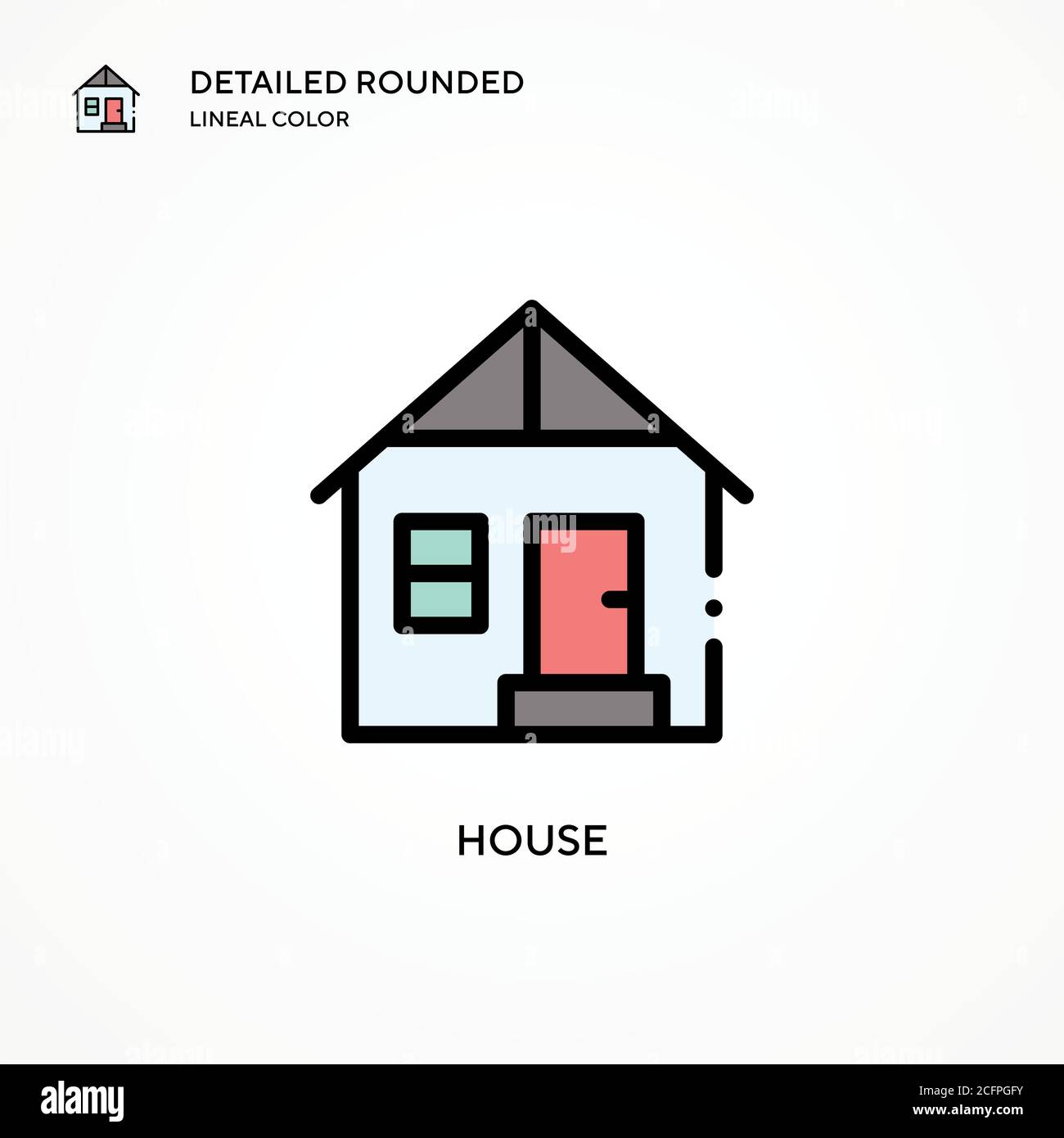 Luxurious modern house large Stock Vector Images - Alamy