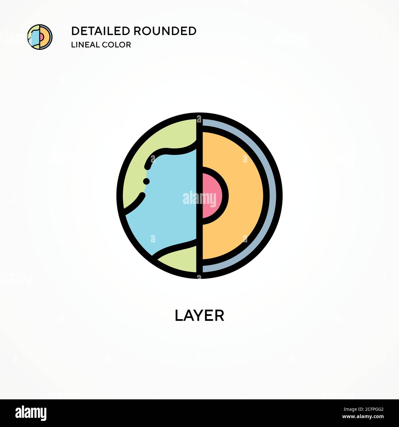 Layer vector icon. Modern vector illustration concepts. Easy to edit ...