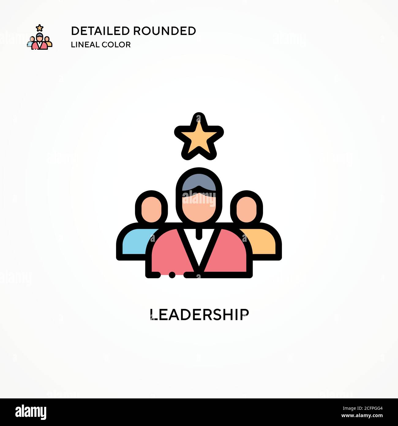 Leadership vector icon. Modern vector illustration concepts. Easy to ...