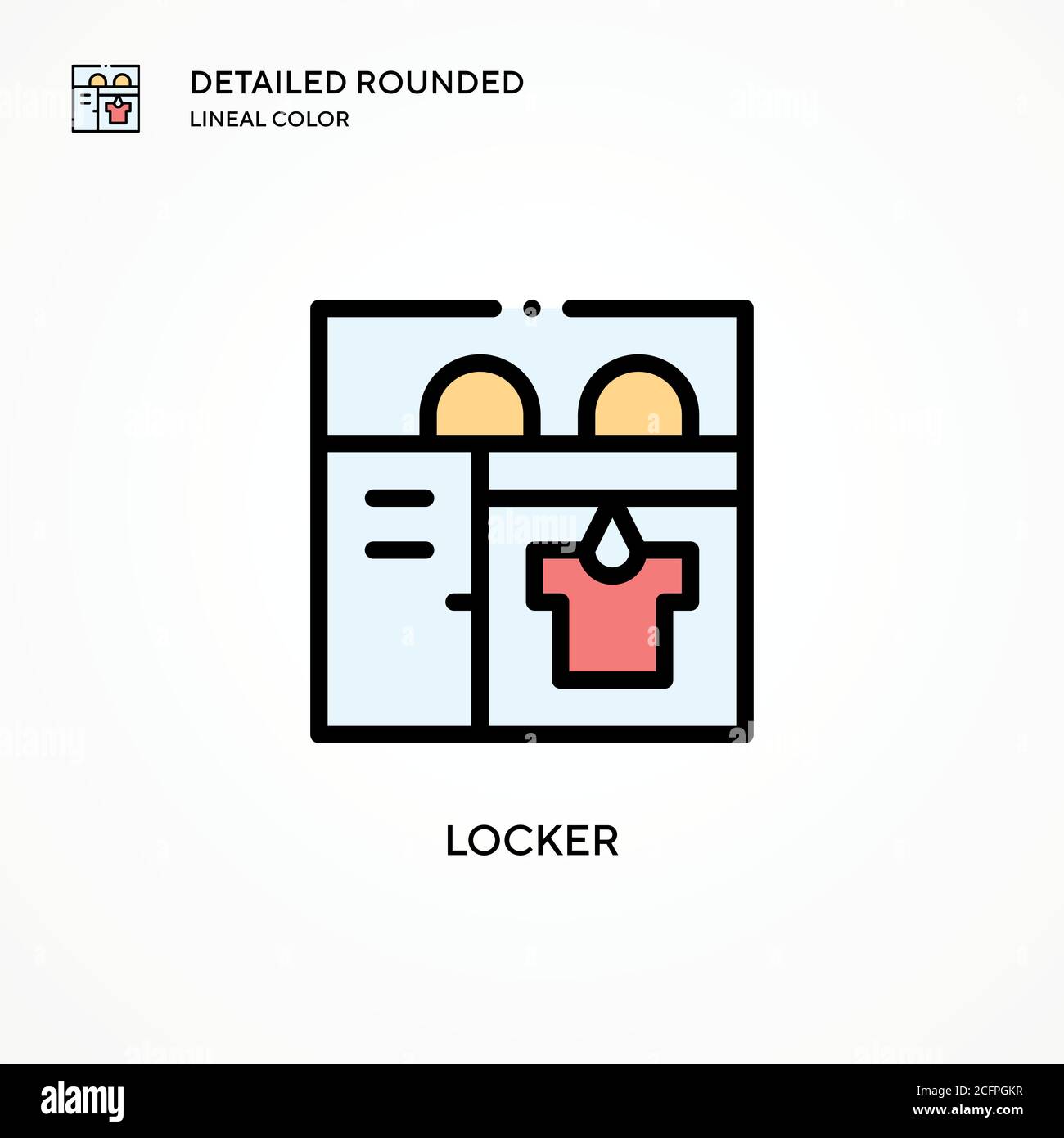 Locker vector icon. Modern vector illustration concepts. Easy to edit ...