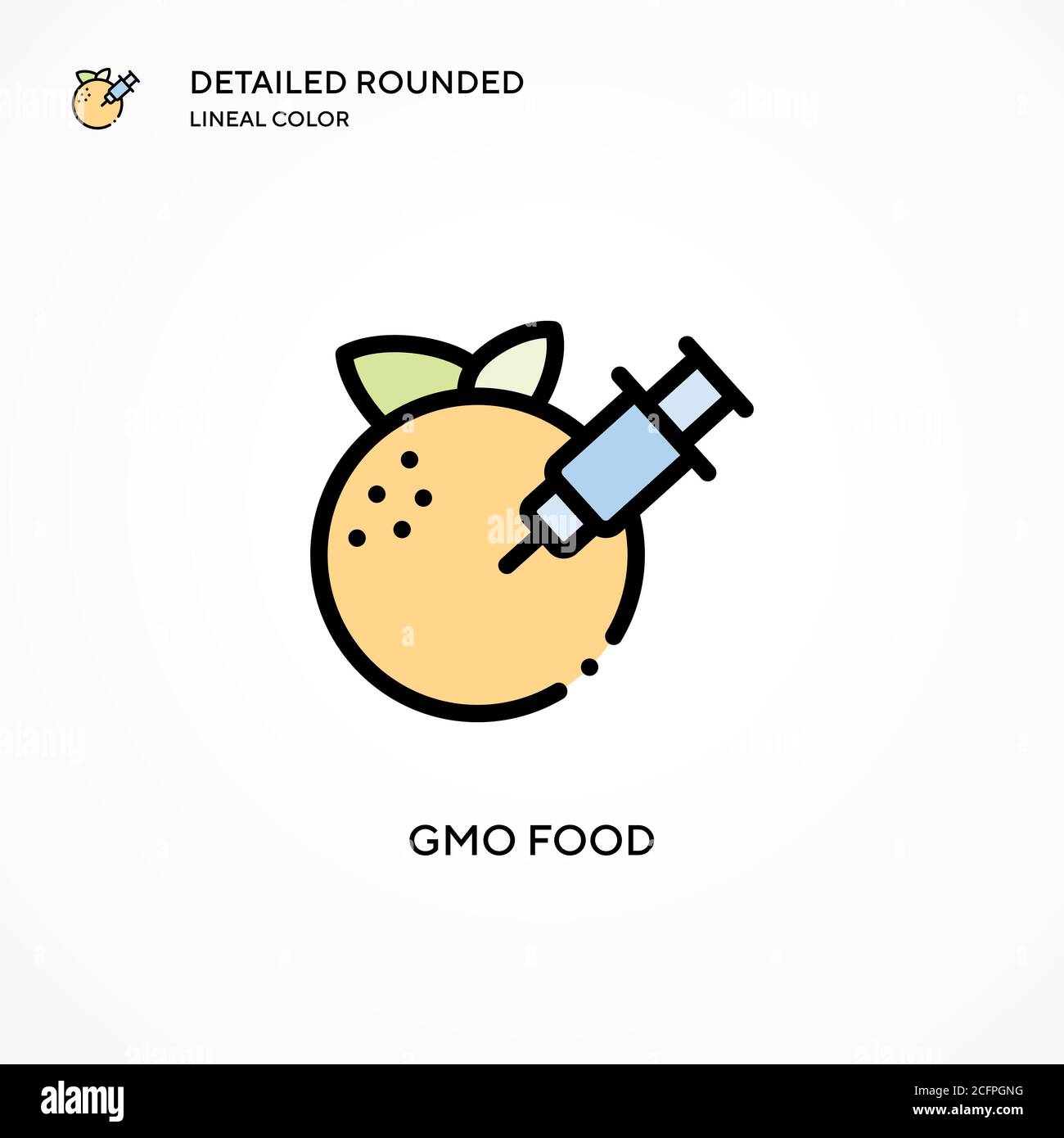 Gmo food vector icon. Modern vector illustration concepts. Easy to edit ...