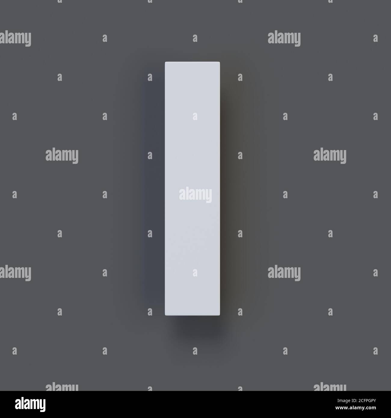 Origami paper font, folded ribbon font 3d rendering, letter I Stock ...