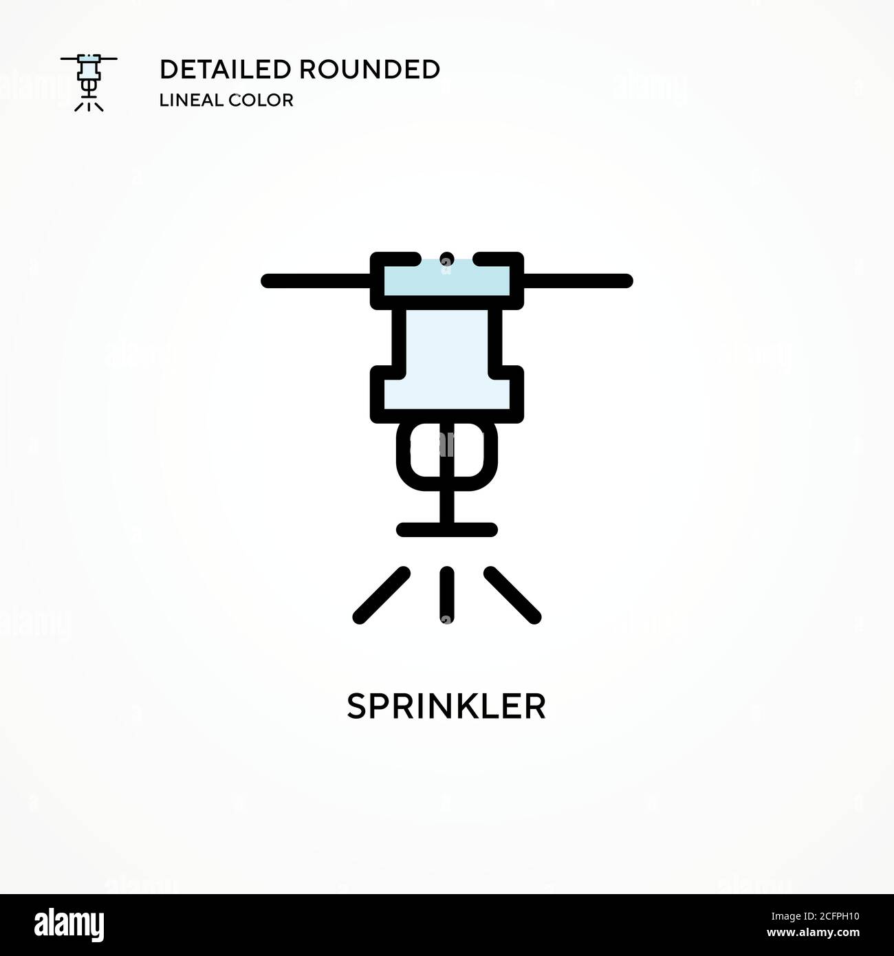 Sprinkler vector icon. Modern vector illustration concepts. Easy to ...