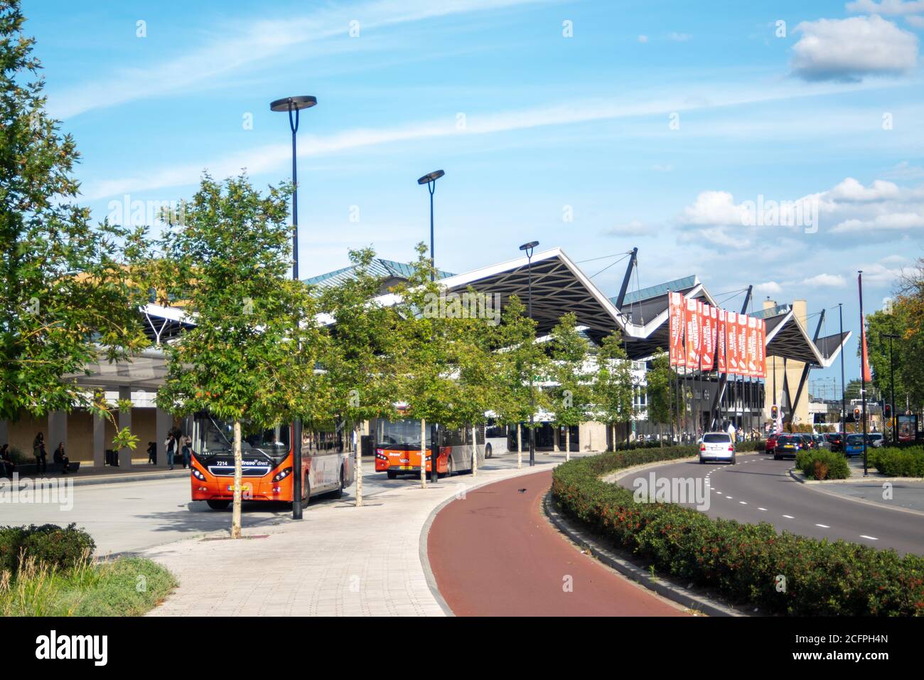 TILBURG, BRABANT, 6 SEPTEMBER 2020: The Bravo bus stopped at the ...