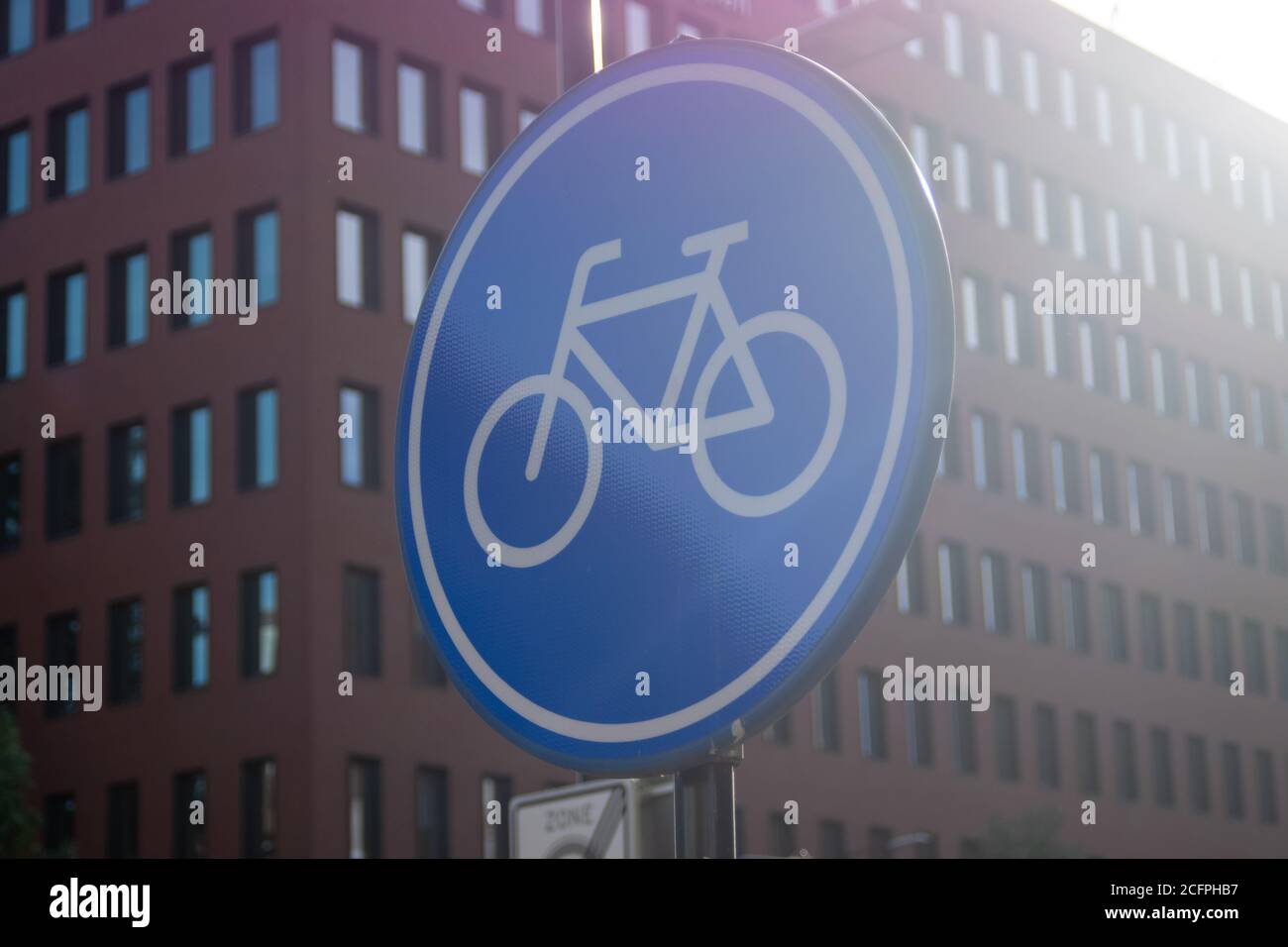 Dutch traffic sign: BIke path for cyclist only Stock Photo - Alamy