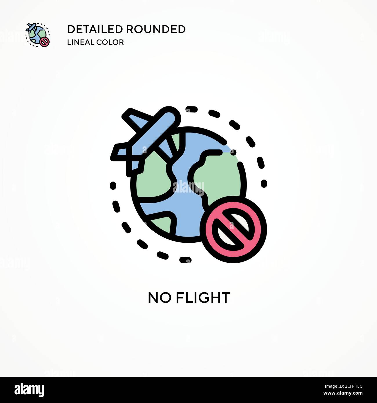 No flight vector icon. Modern vector illustration concepts. Easy to ...