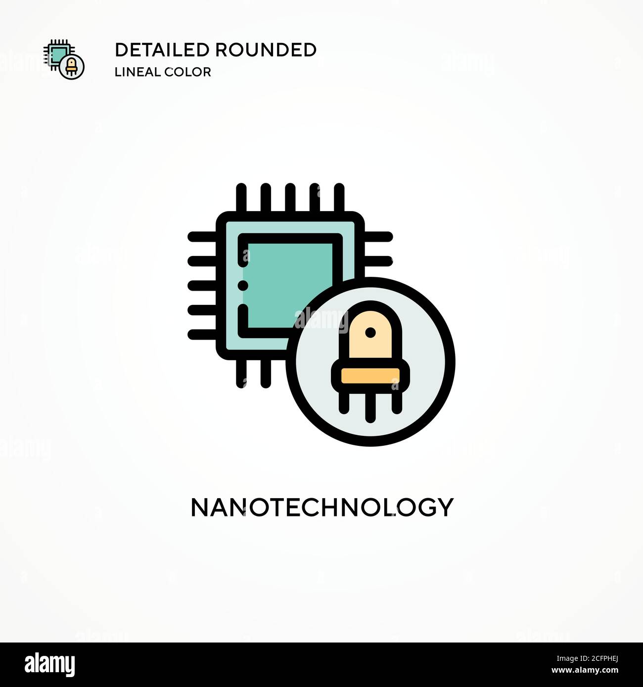 Nanotechnology vector icon. Modern vector illustration concepts. Easy ...