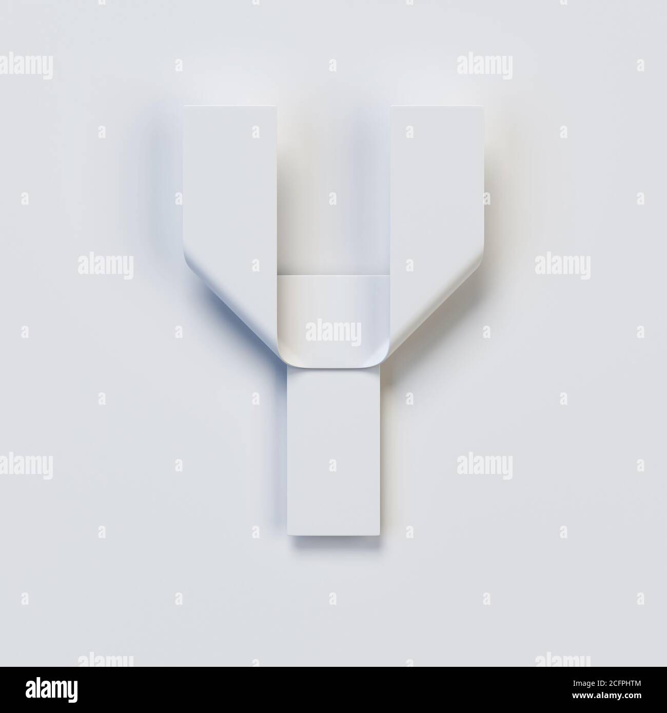 Origami paper font, folded ribbon font 3d rendering, letter Y Stock Photo - Alamy