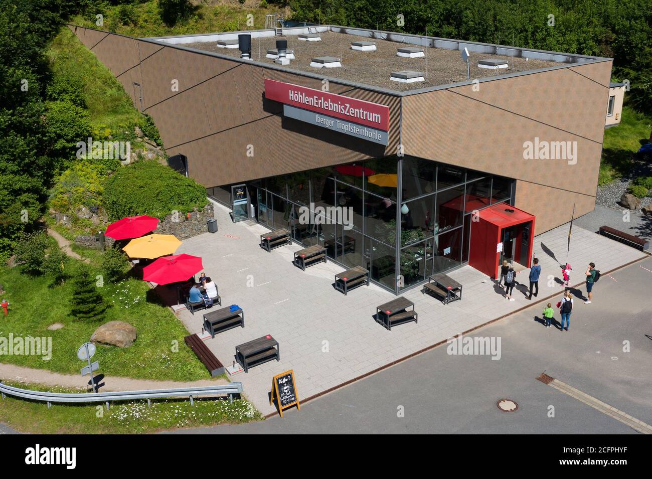 Bad Grund, Germany. 23rd July, 2020. Exterior view from the entrance of ...