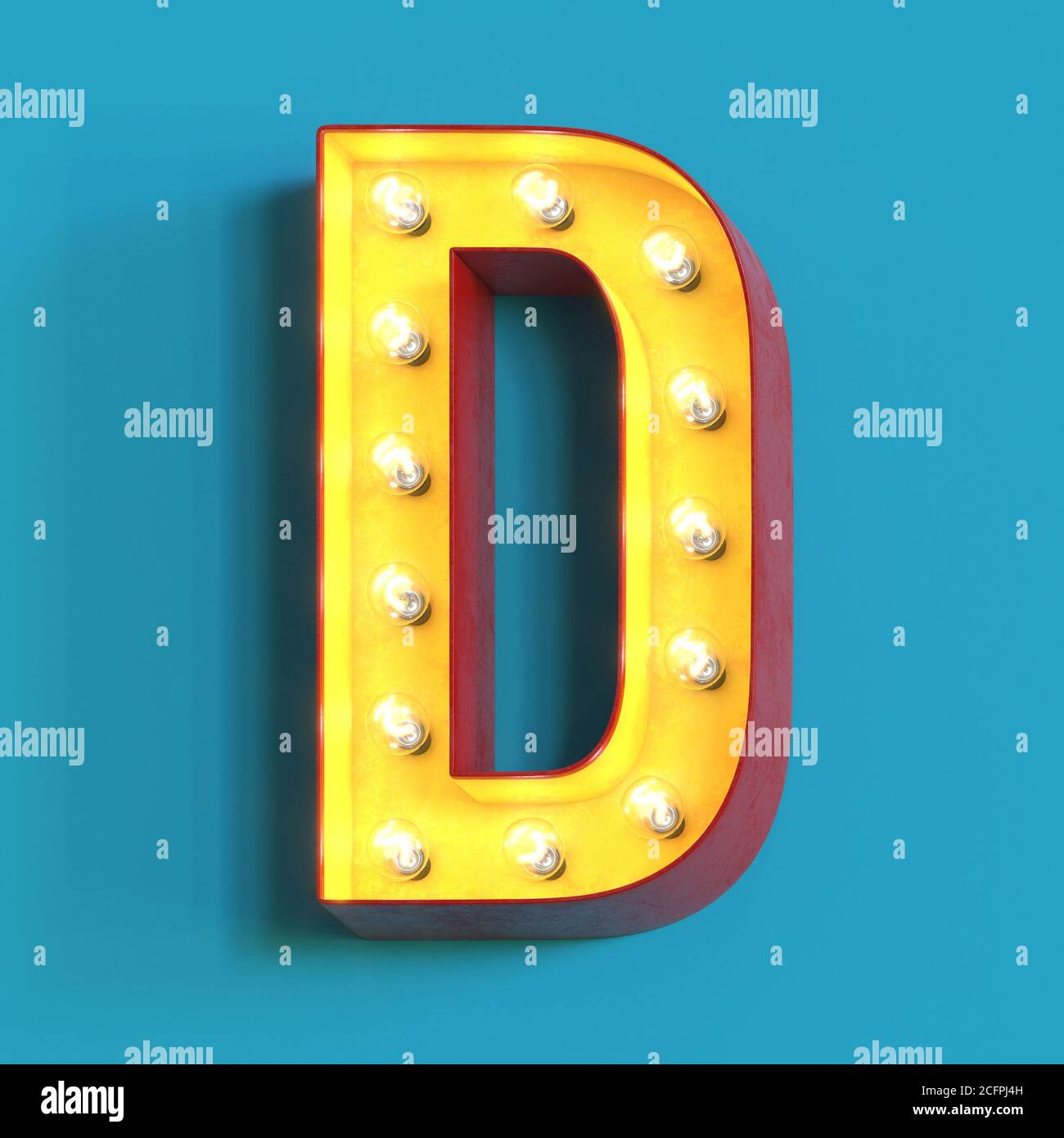 Illuminated letter d hi-res stock photography and images - Alamy