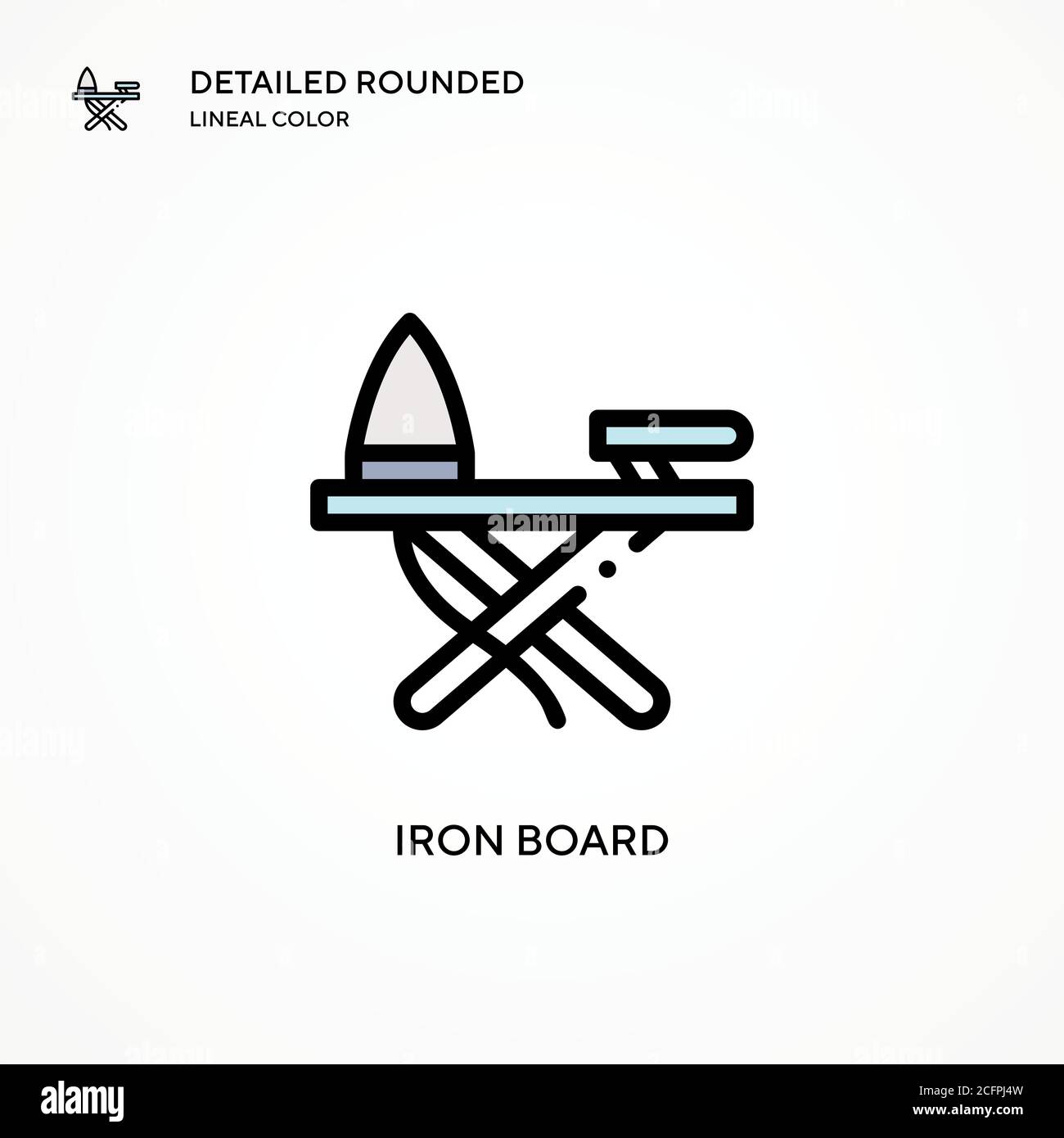 Iron board vector icon. Modern vector illustration concepts. Easy to ...