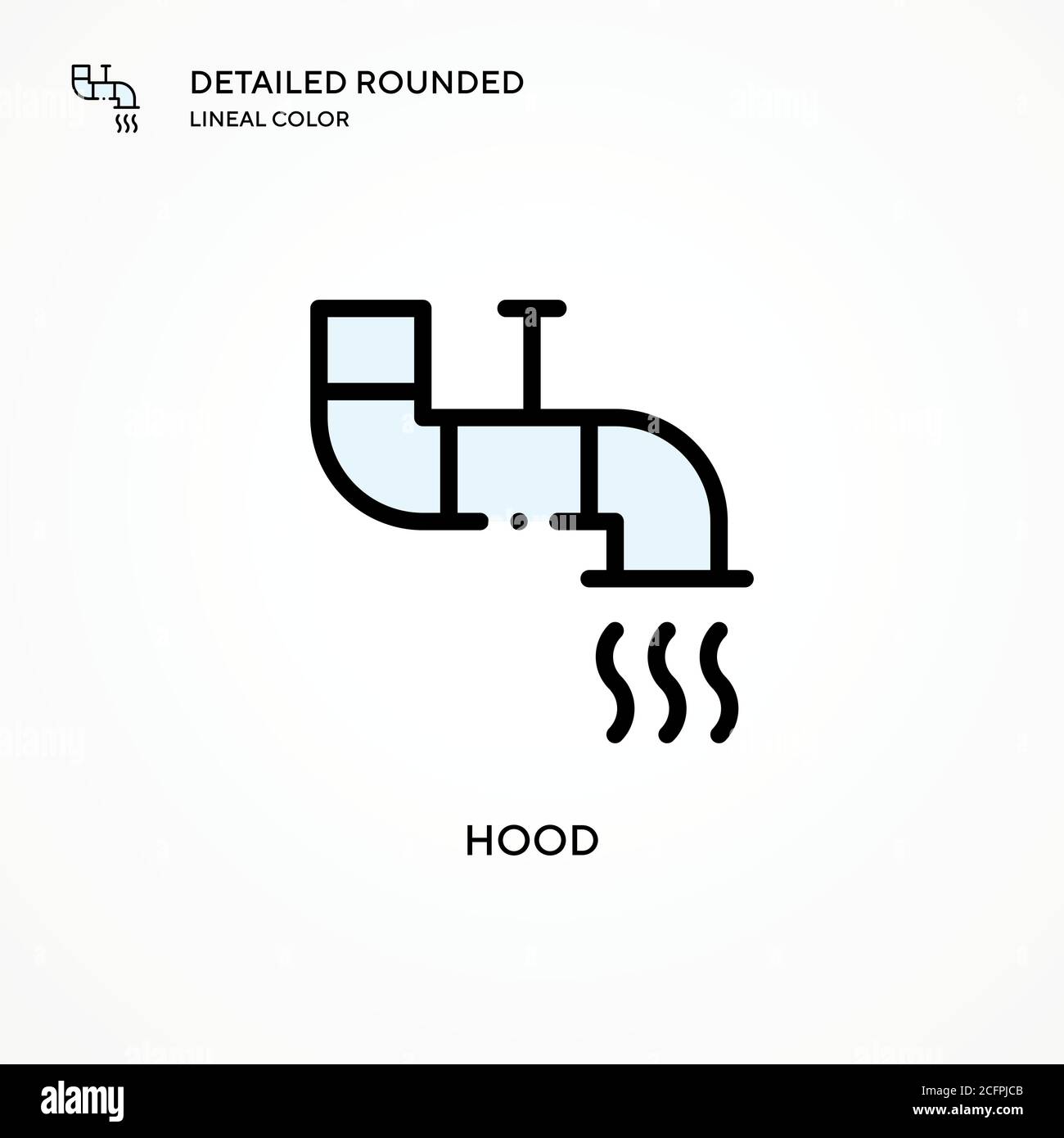 Hood vector icon. Modern vector illustration concepts. Easy to edit and ...