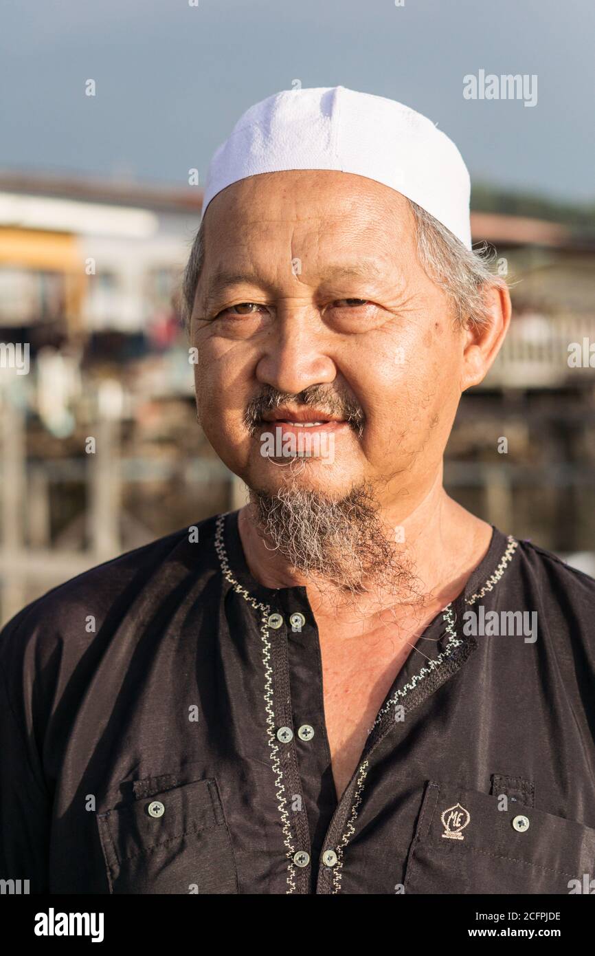 Kota Kinabalu / Malaysia - January 13, 2019: Portrait of Muslim man ...