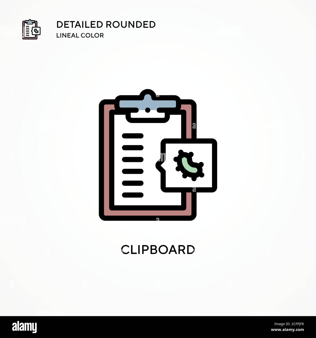 Clipboard vector icon. Modern vector illustration concepts. Easy to ...