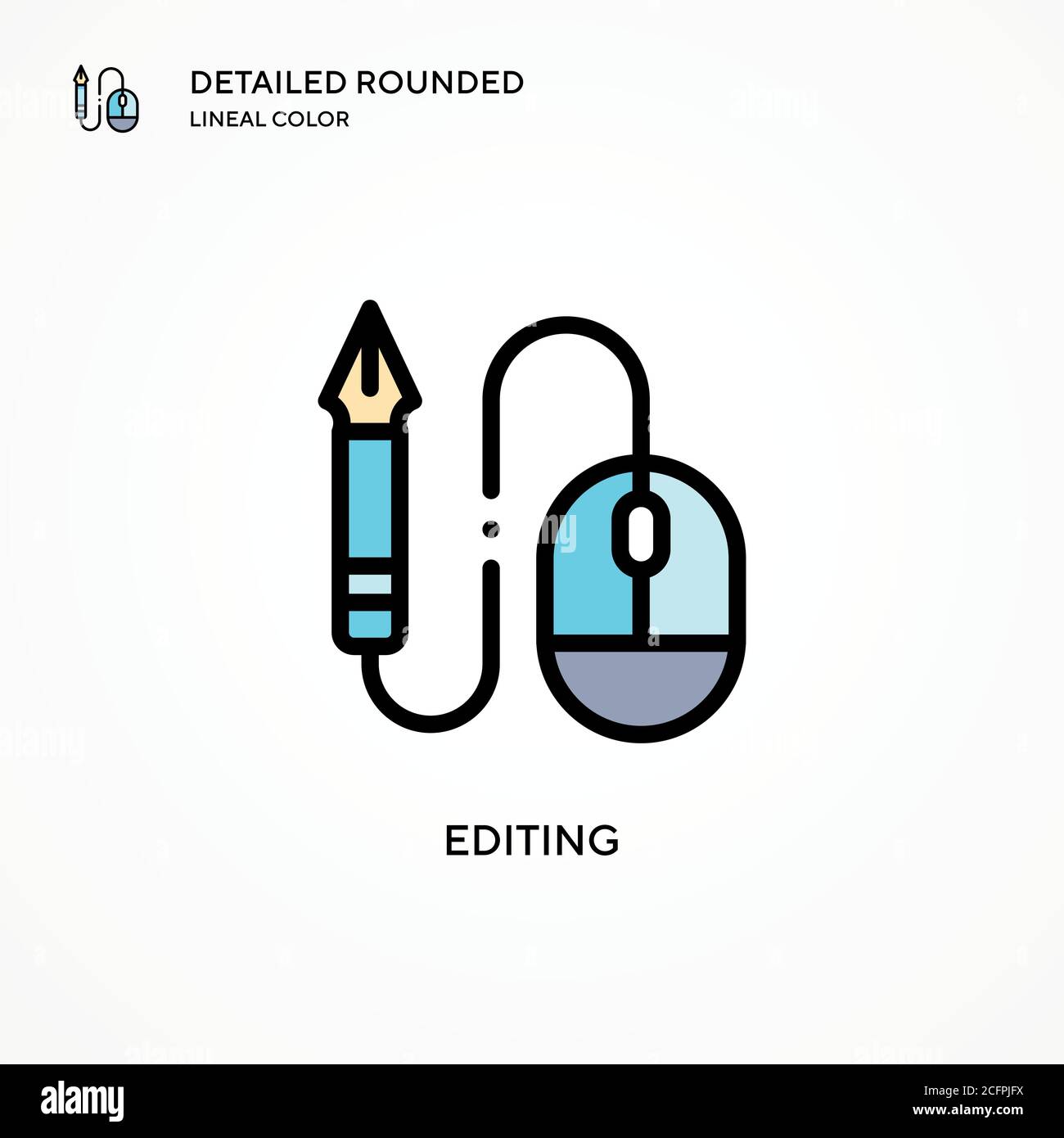 Editing vector icon. Modern vector illustration concepts. Easy to edit ...