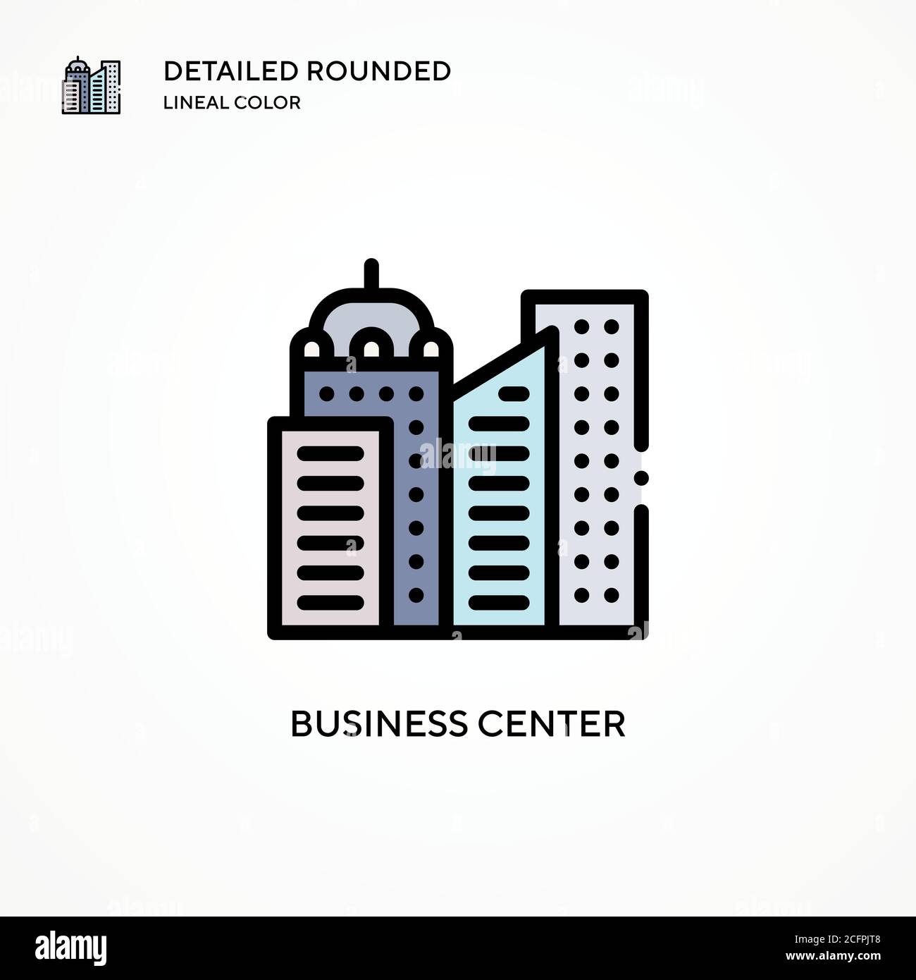 Business center vector icon. Modern vector illustration concepts. Easy ...
