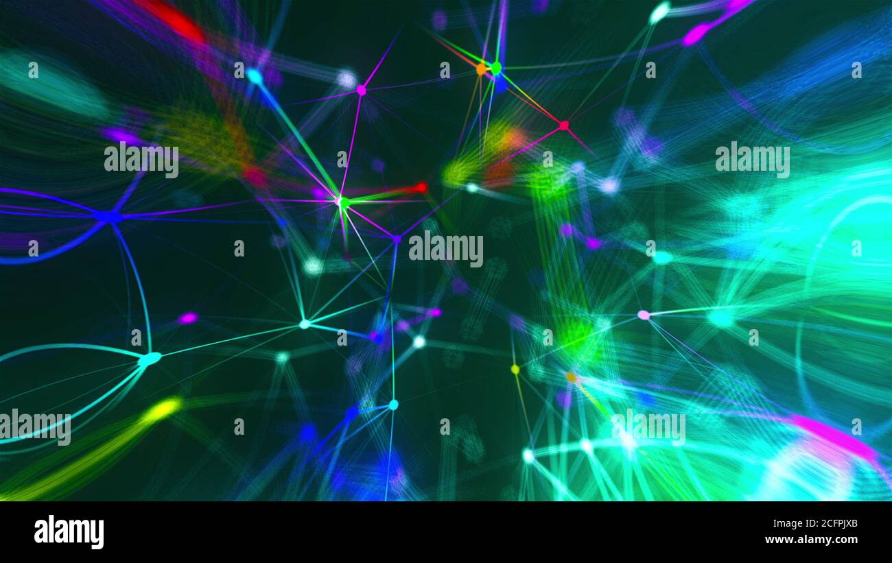 Abstract connection dots. Technology background. Network concept Stock ...