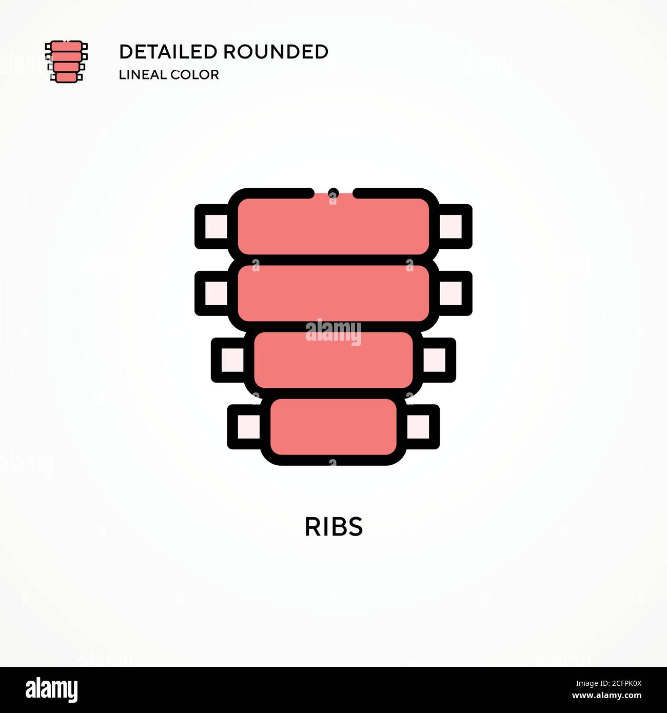 Juicy ribs Stock Vector Images - Alamy